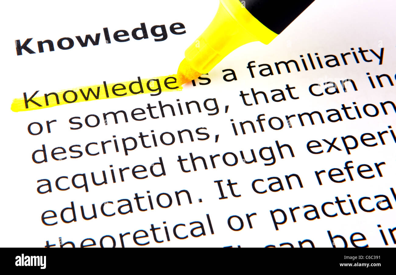Text highlighted in yellow with felt tip pen Stock Photo - Alamy