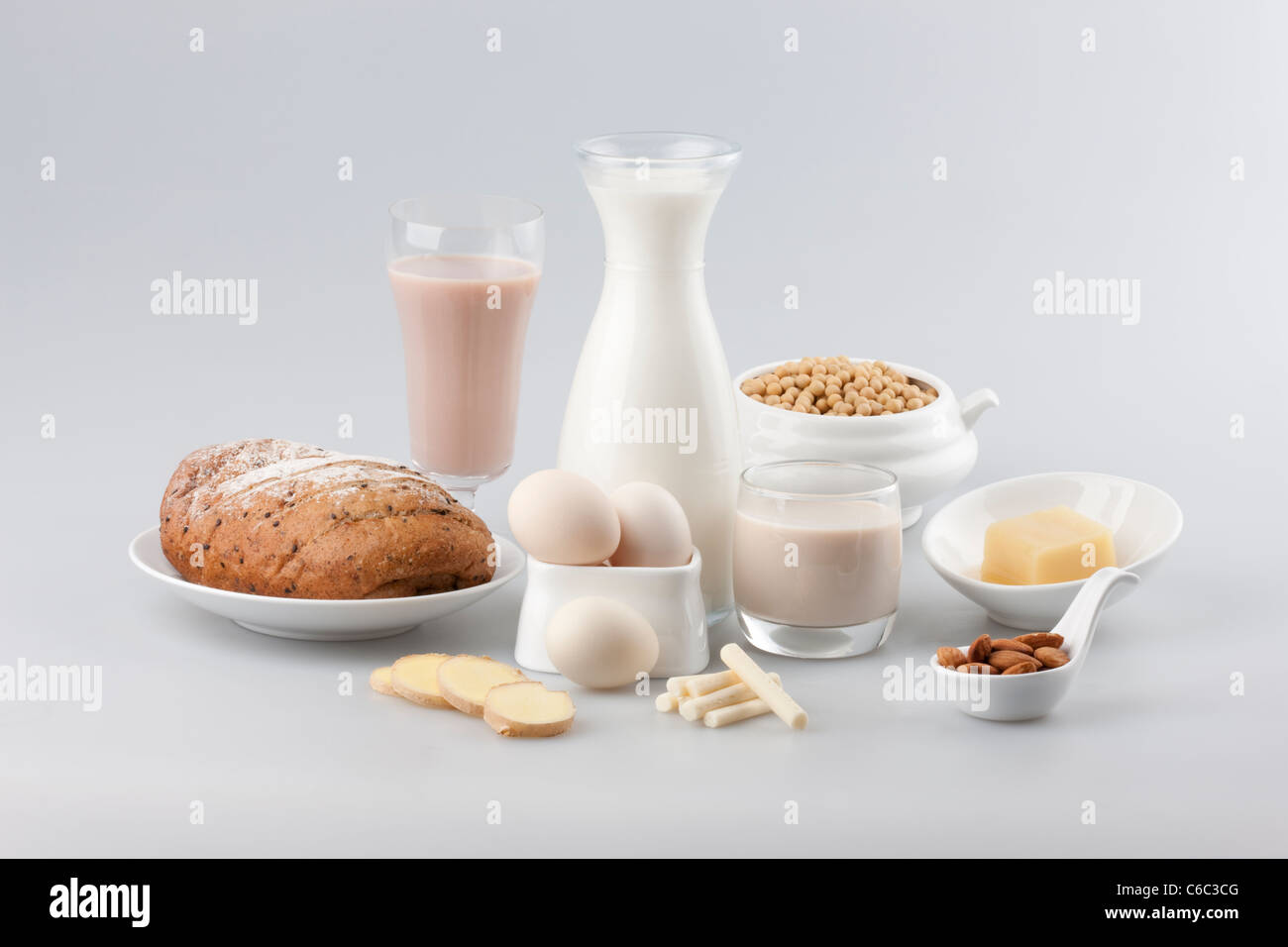 Basic food breakfast hi-res stock photography and images - Alamy