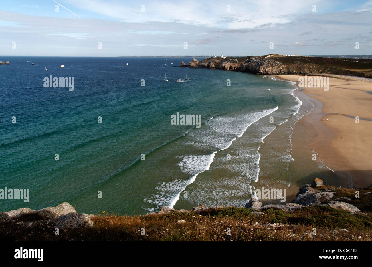 Inlet of Pen Hat, Pen Hat beach, Toulinguet Point , Camaret Sur Mer ...