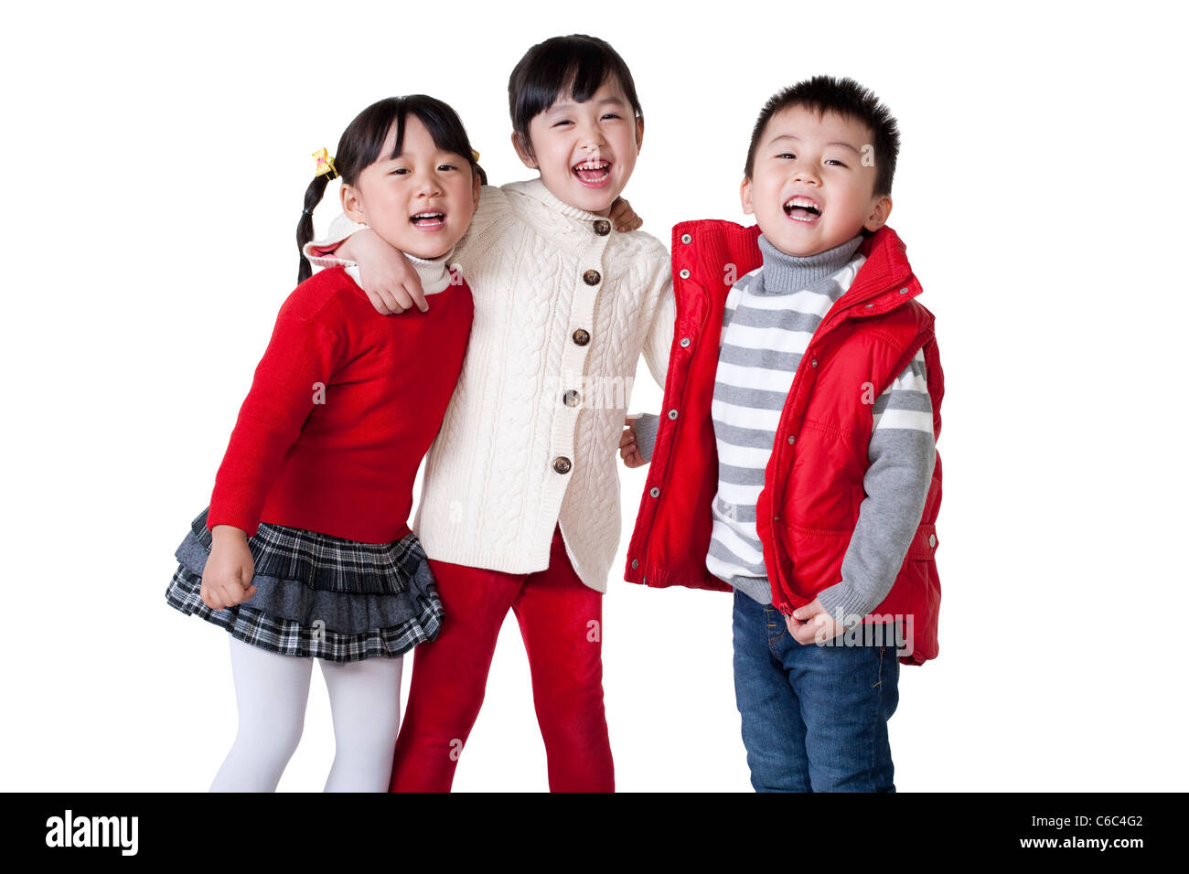 Three Chinese children Stock Photo - Alamy
