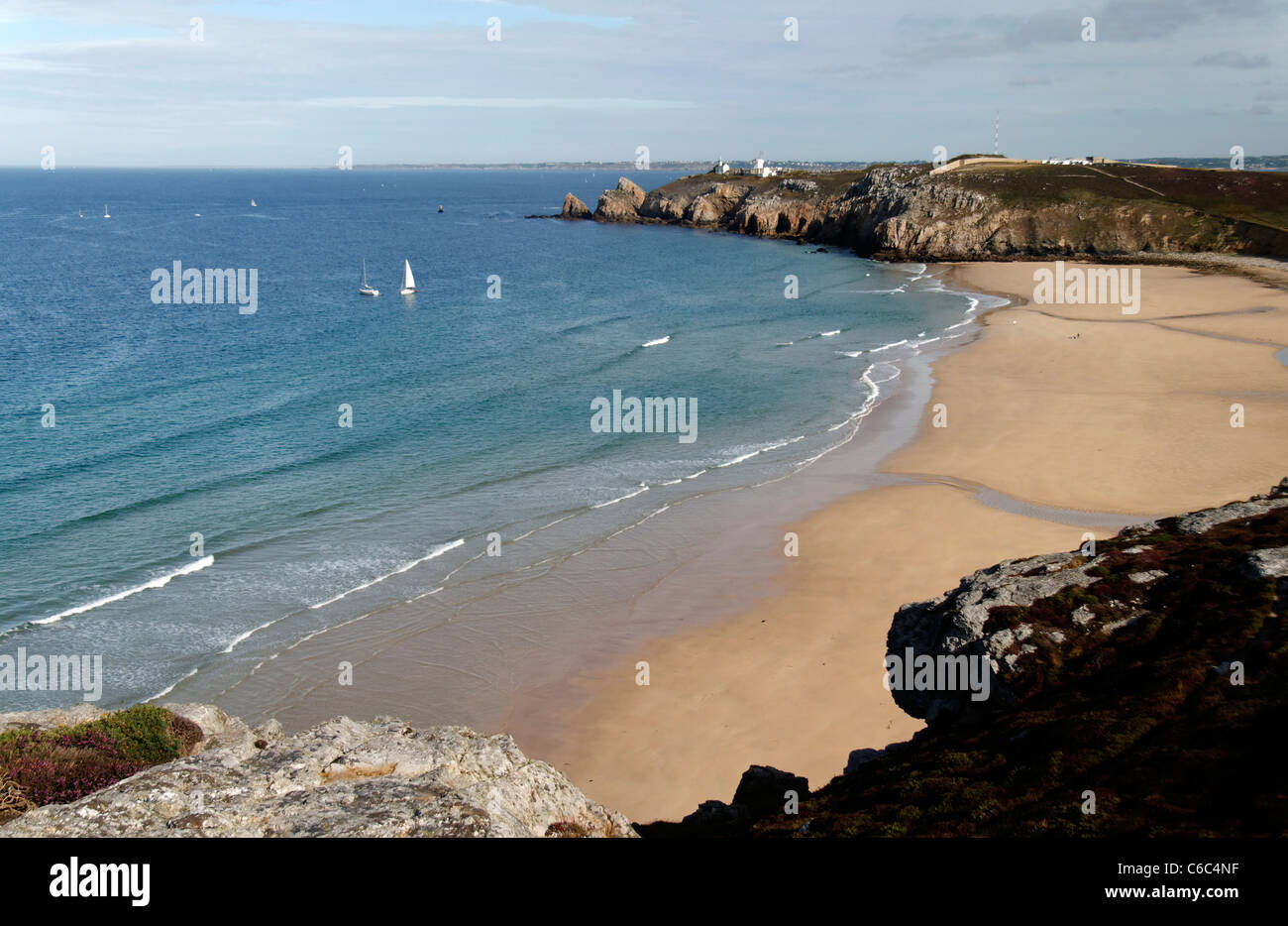 Inlet of Pen Hat, Pen Hat beach, Toulinguet Point, Camaret Sur Mer ...