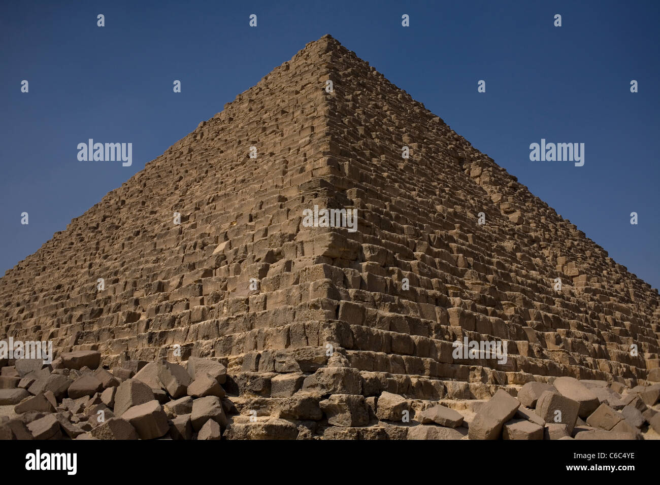 Kephren pyramid in Giza, near Cairo, Egypt, August 9, 2011 Stock Photo ...