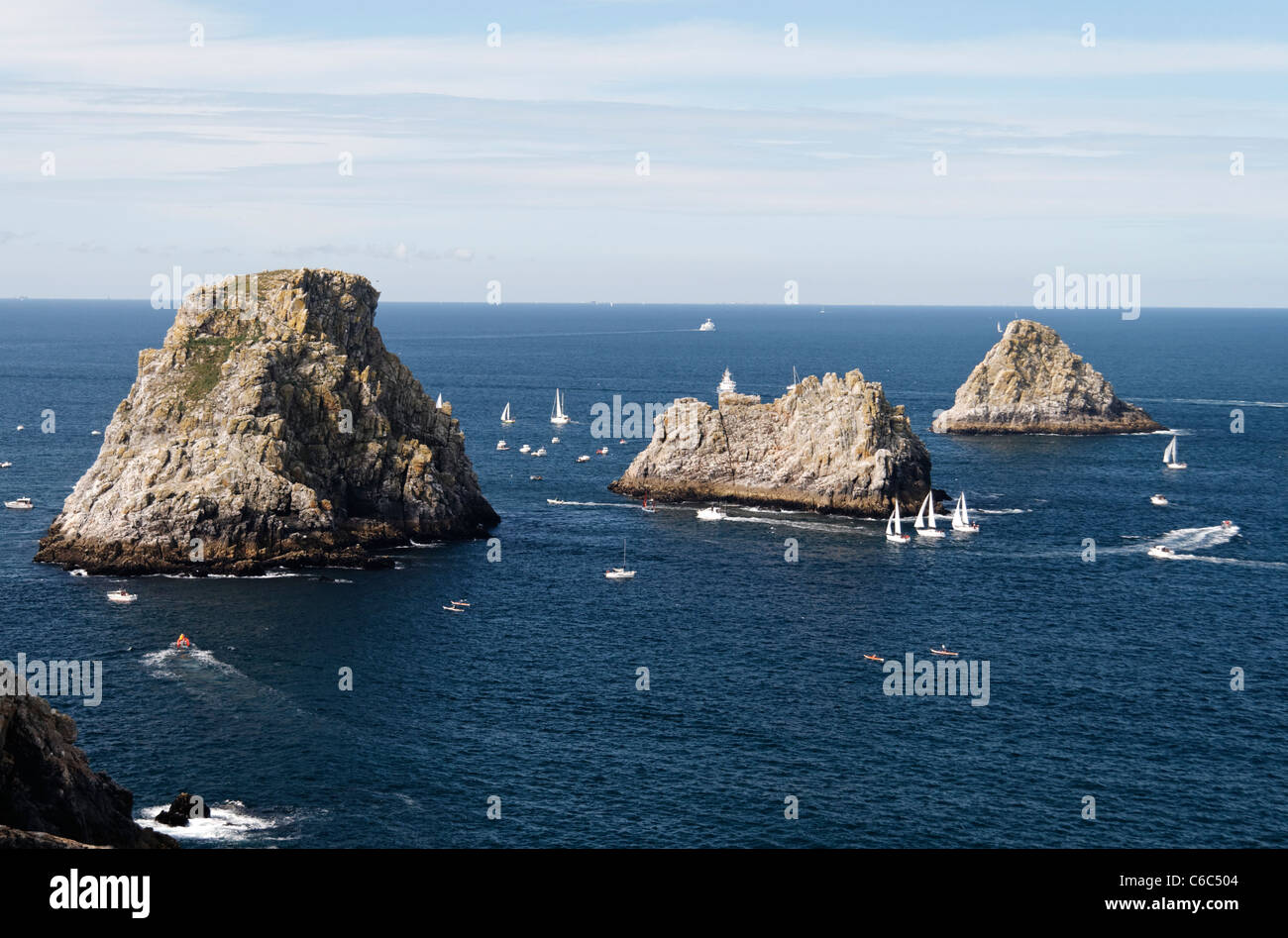Pointe de Pen Hir, les Tas de Pois (Finistère, Brittany, France Stock ...