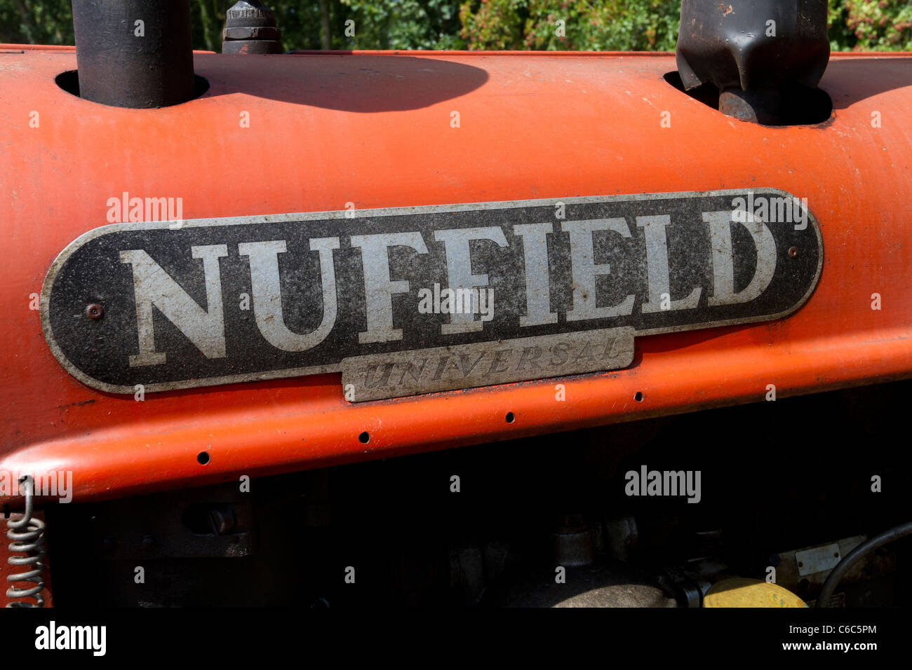 Nuffield Universal tractor circa 1957. Name plate. At the Whitwell ...