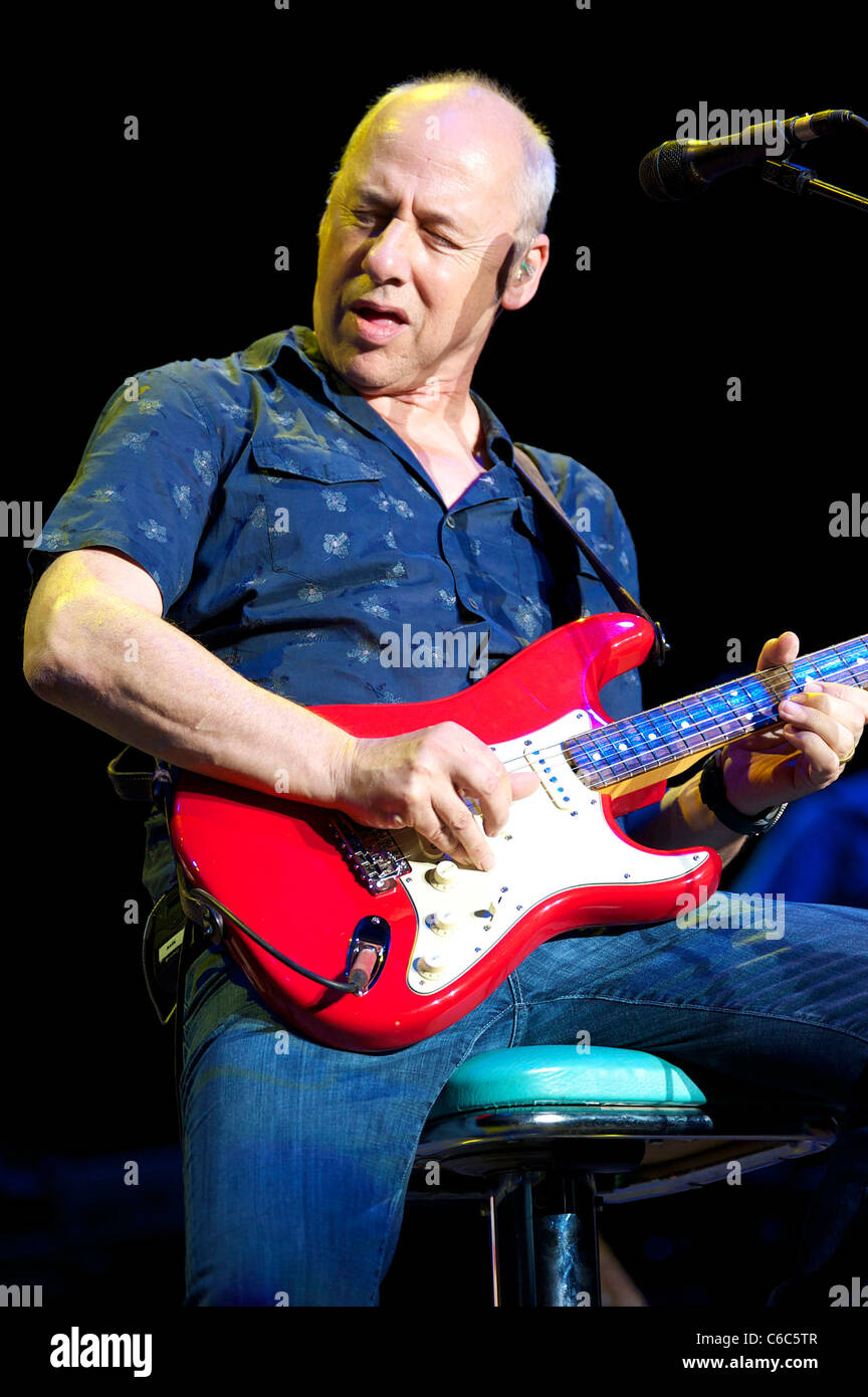 Mark Knopfler performs on stage at Plaza De Toros De Las Ventas. Madrid ...
