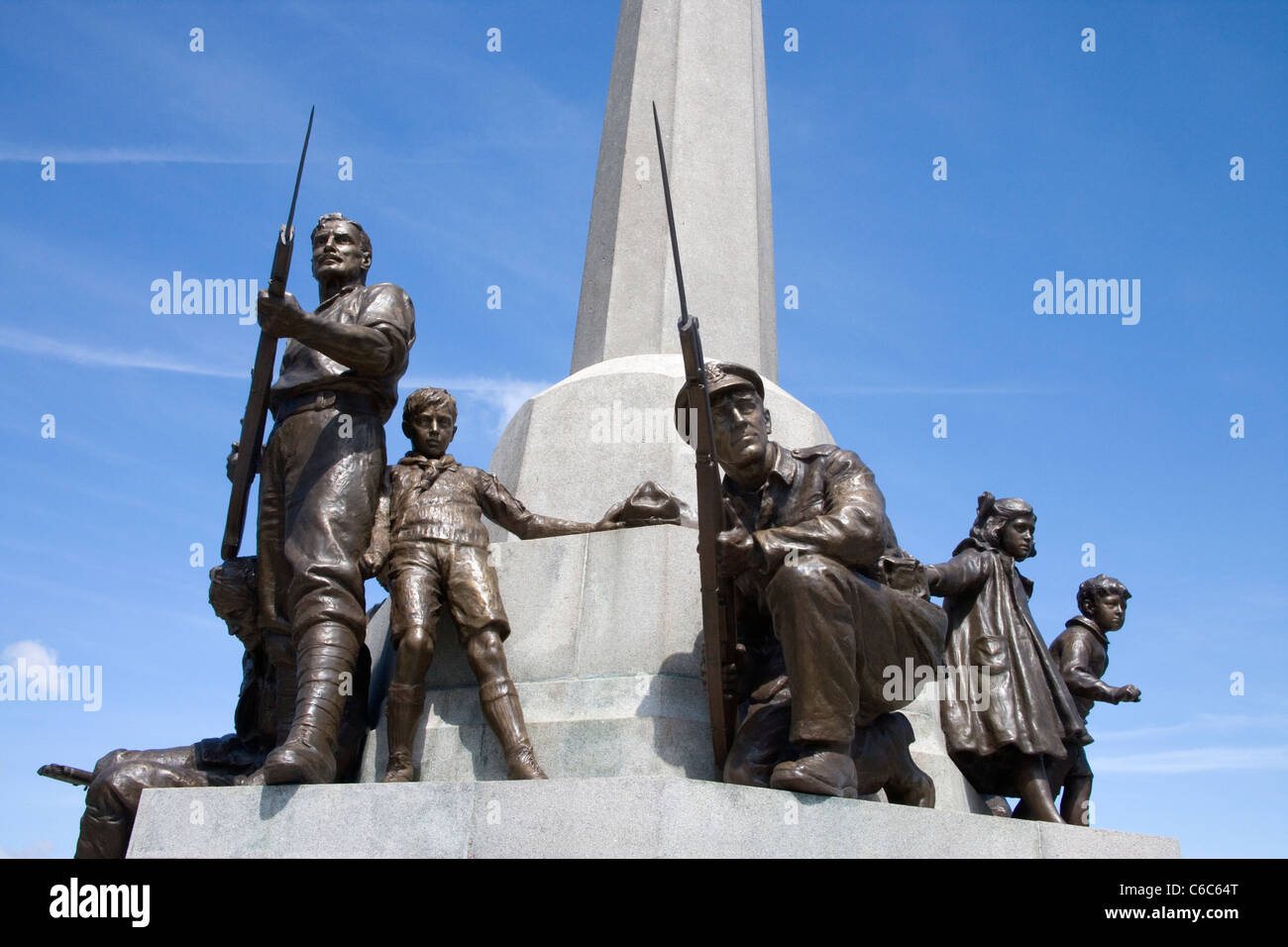 war memorial at port sunlight on the wirral Stock Photo - Alamy