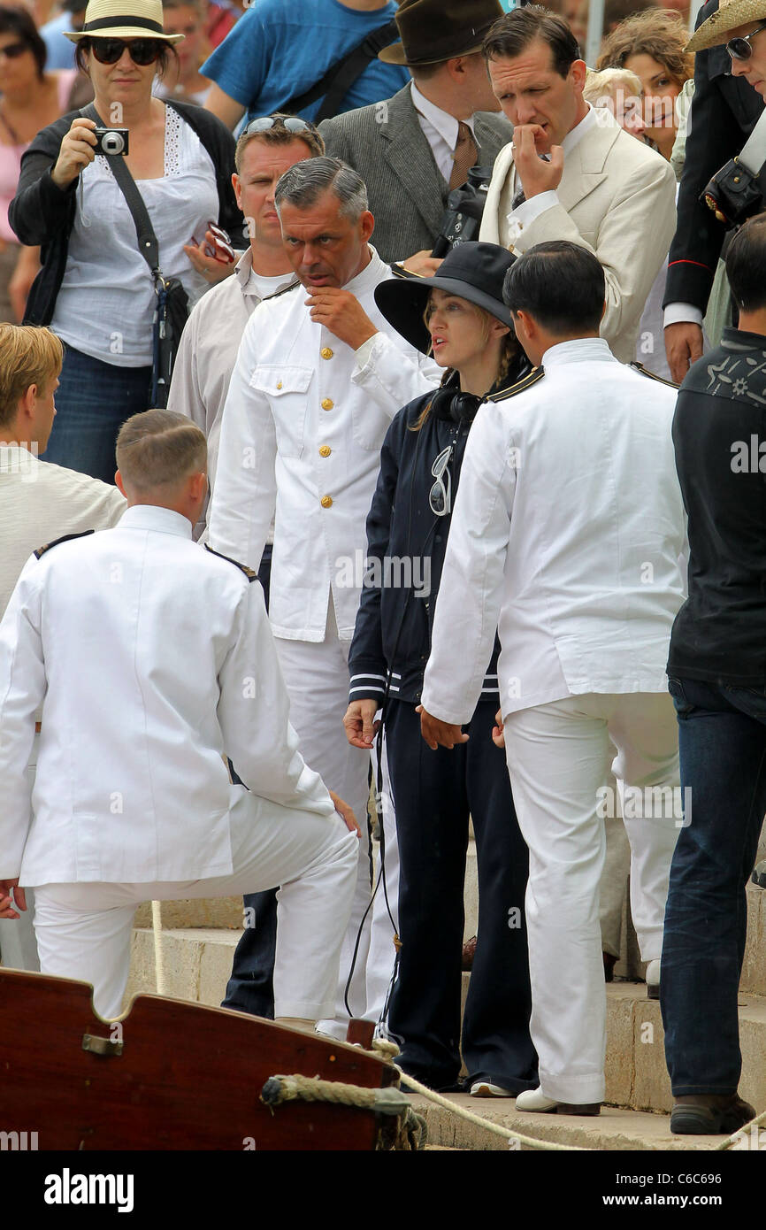 Madonna seen filming on location for her new movie W.E. The film ...