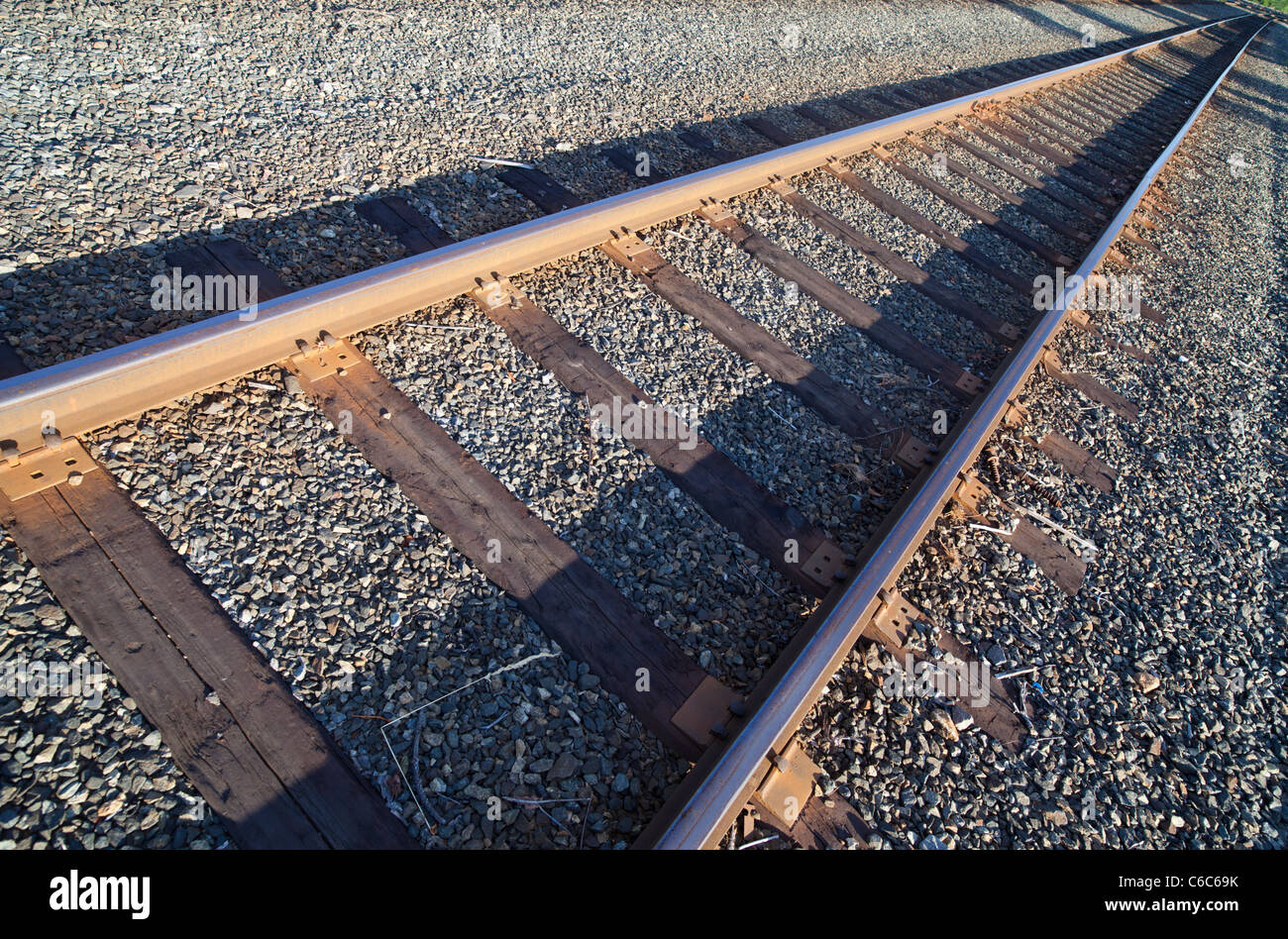 Tied to railroad tracks hi-res stock photography and images - Alamy