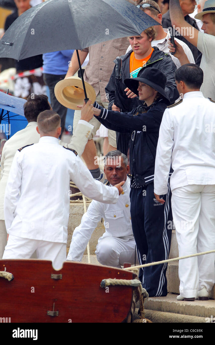 Madonna seen filming on location for her new movie W.E. The film ...