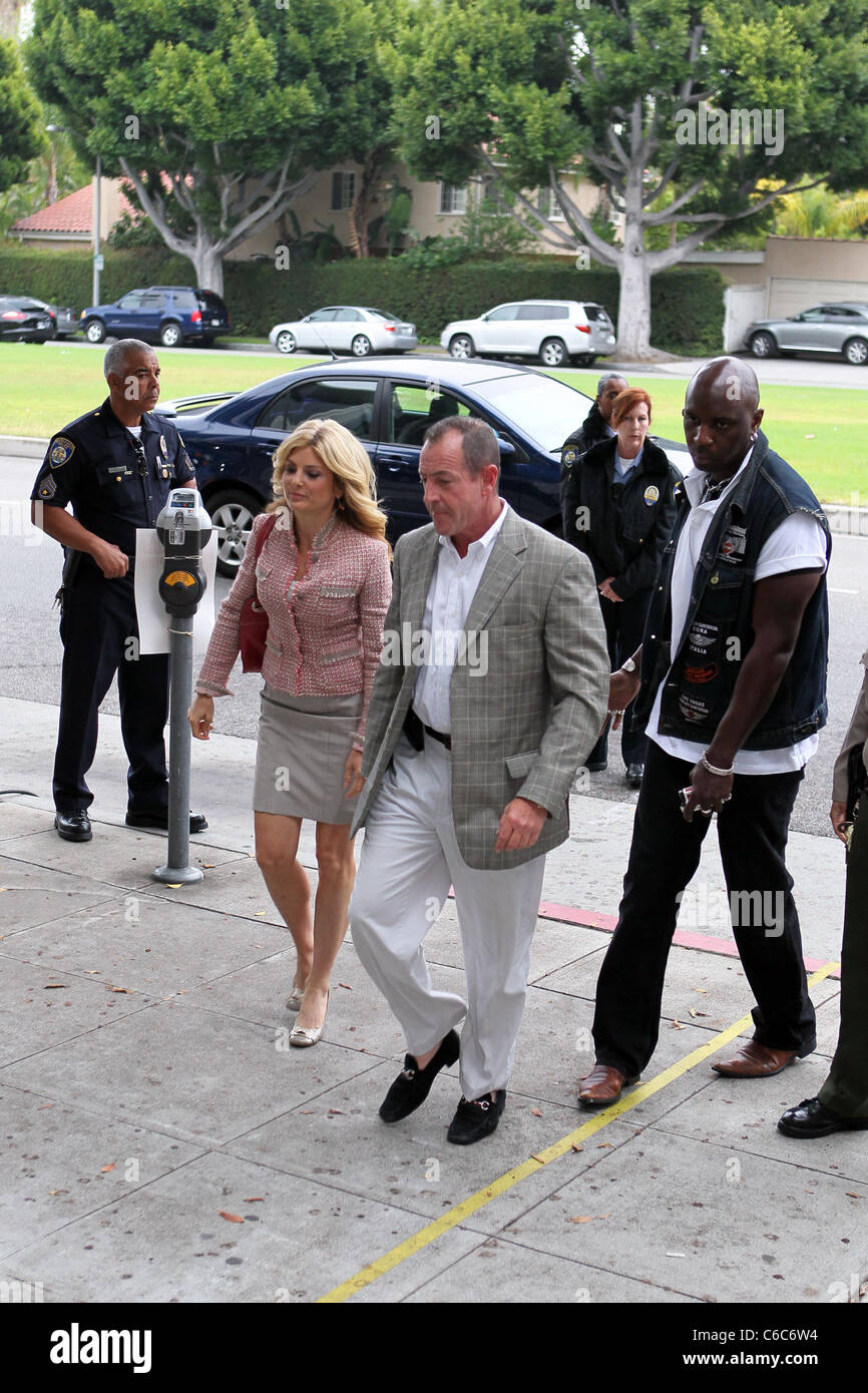 Kate Major and Michael Lohan arrive at the Beverly Hills Courthouse for ...