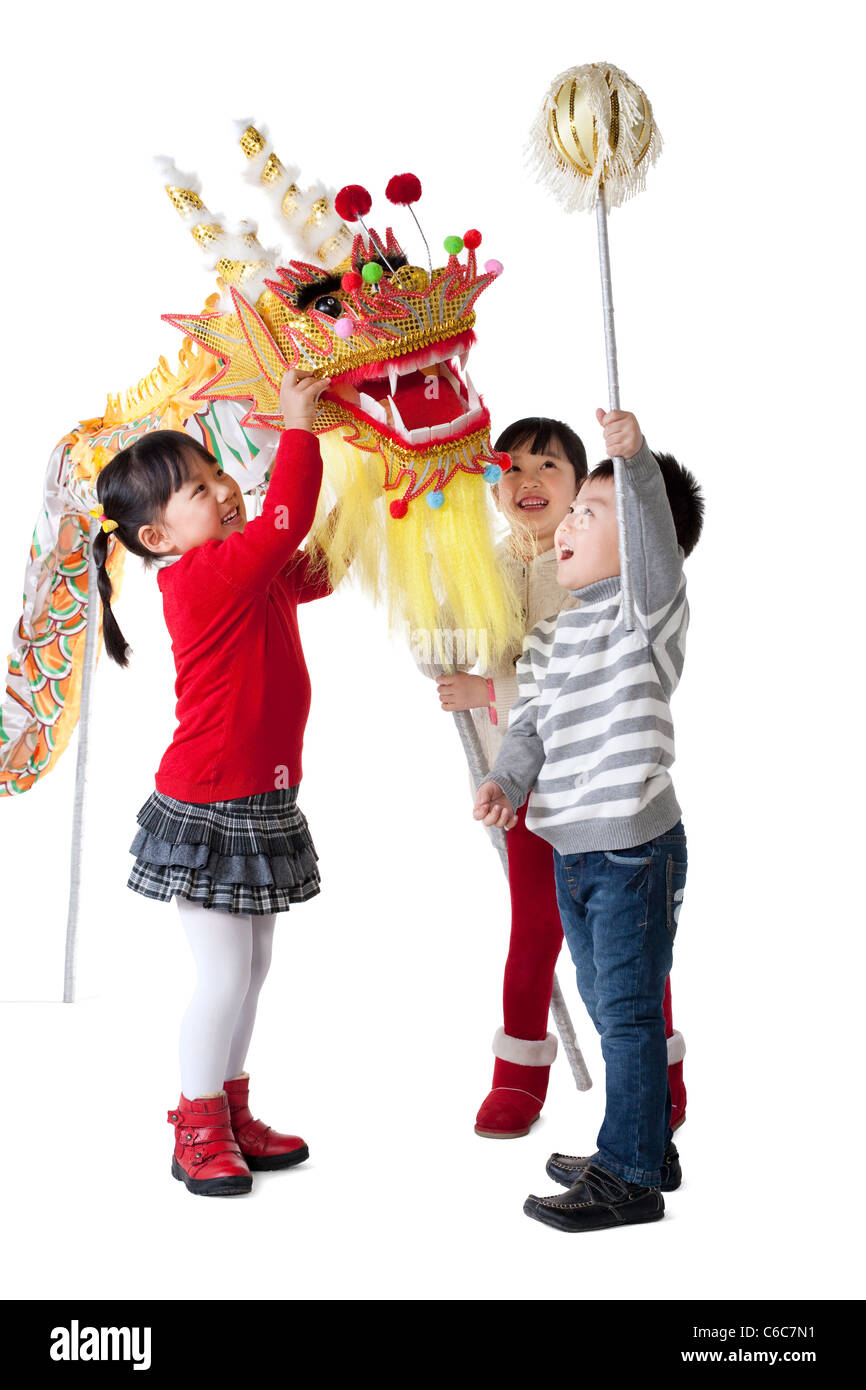 Three Cute Chinese children Stock Photo - Alamy