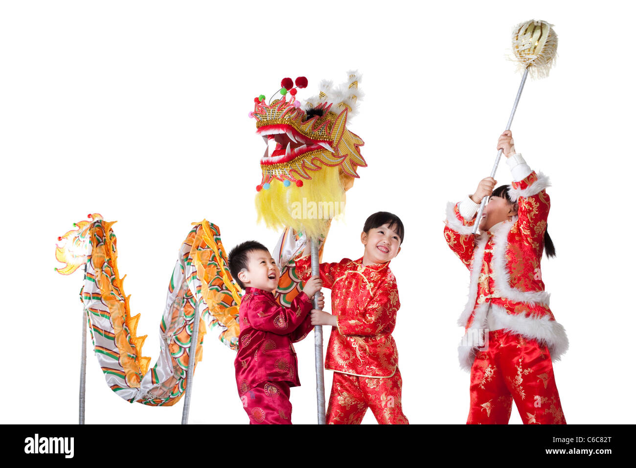 Three Chinese children playing Stock Photo - Alamy
