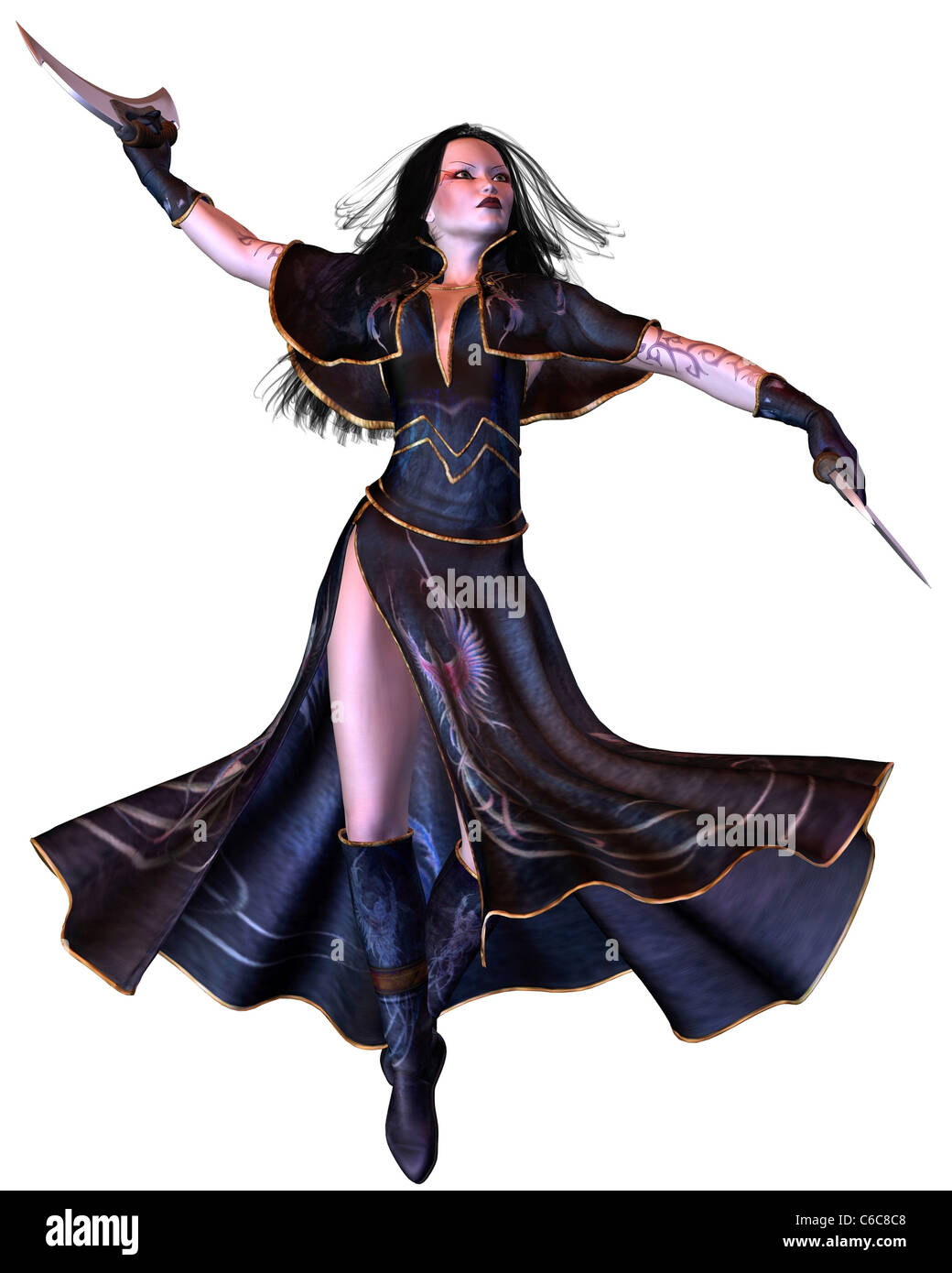 Gothic Bladedancer - 1 Stock Photo - Alamy