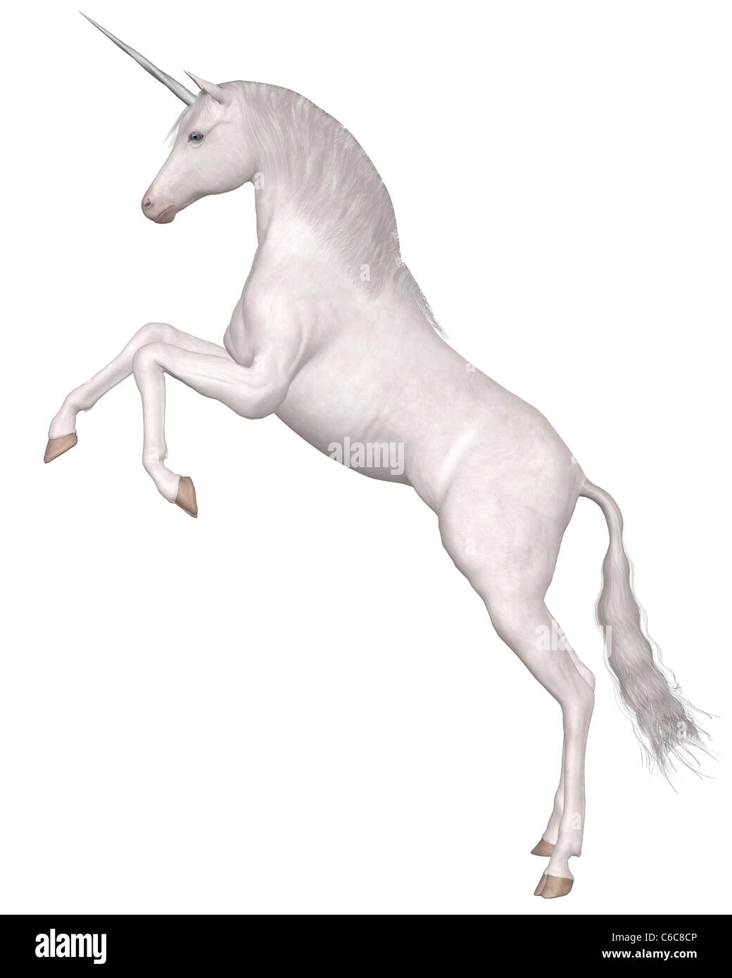 Magical Unicorn - rearing Stock Photo - Alamy