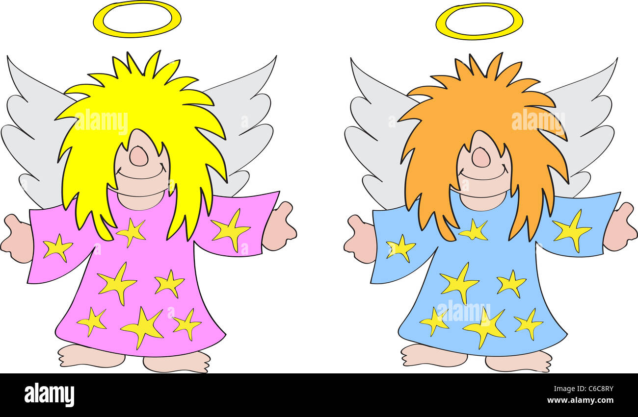 Cartoon angel Cut Out Stock Images & Pictures - Alamy