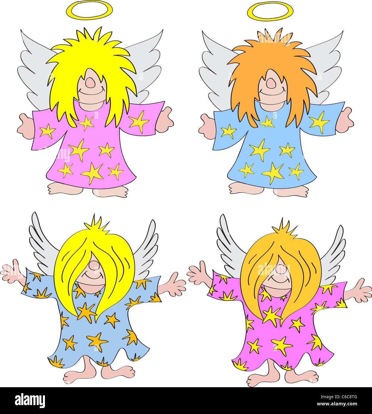 Cartoon angel Cut Out Stock Images & Pictures - Alamy