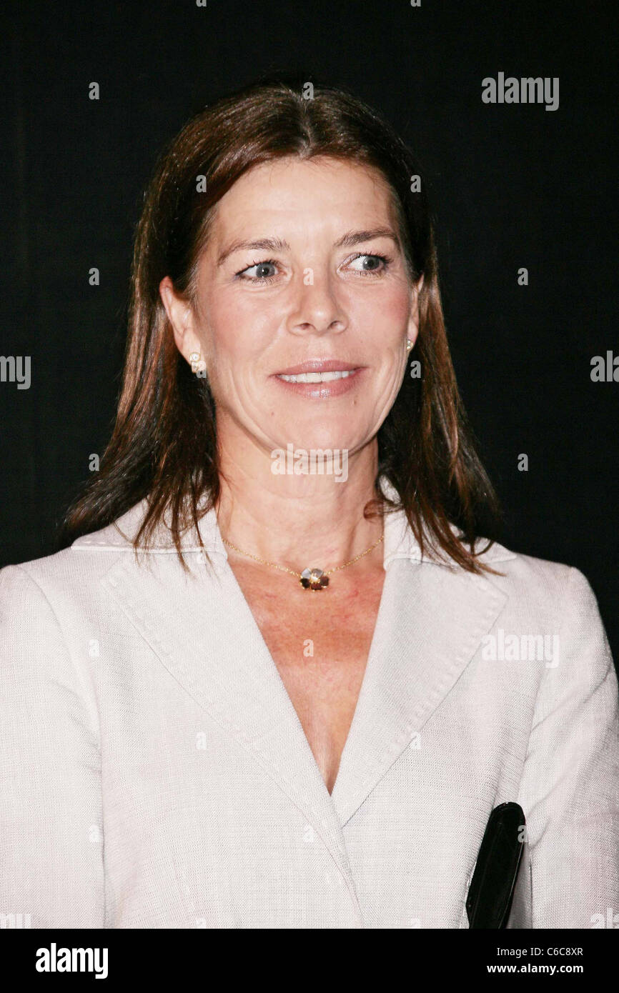 Monaco's Princess Caroline delivers her opening speech during an event ...