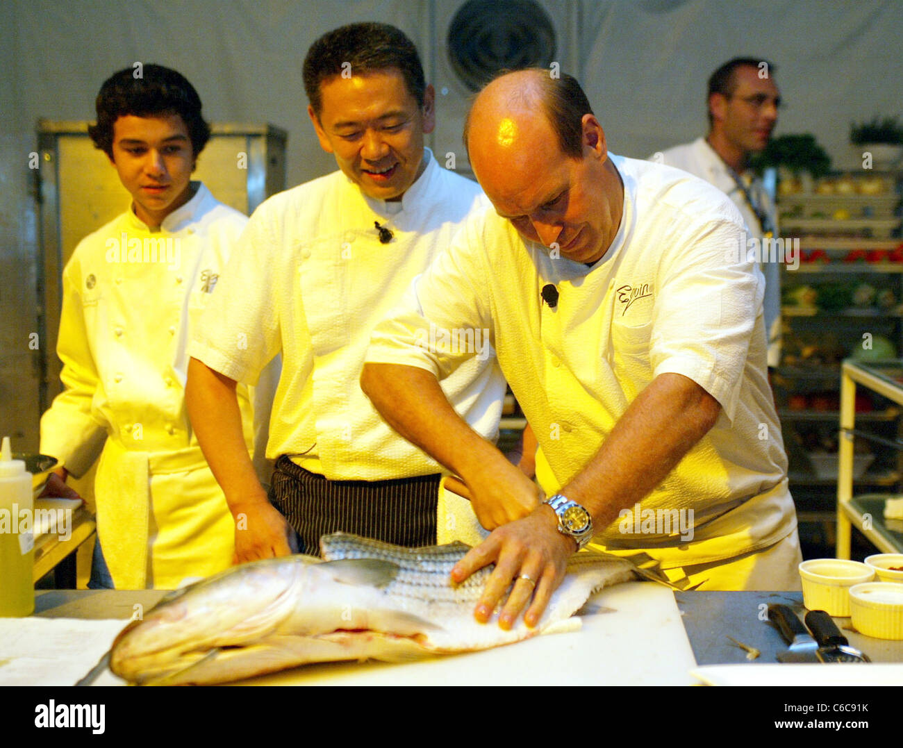 Chefs Todd Gray and Kaz Okochi King of the Kitchen hosted by Design ...
