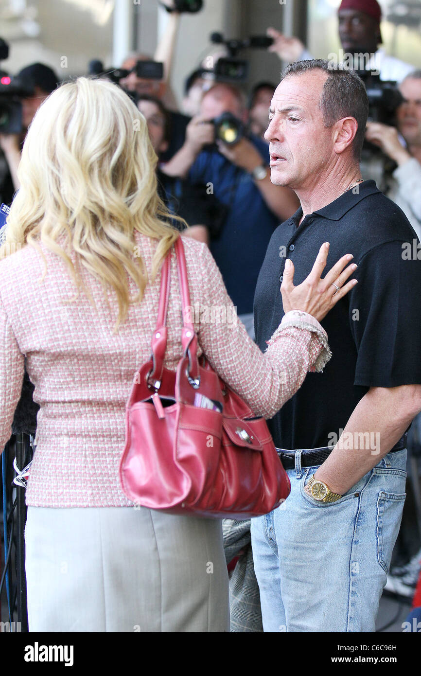 Michael Lohan and Kate Major outside the Beverly Hills Courthouse after ...