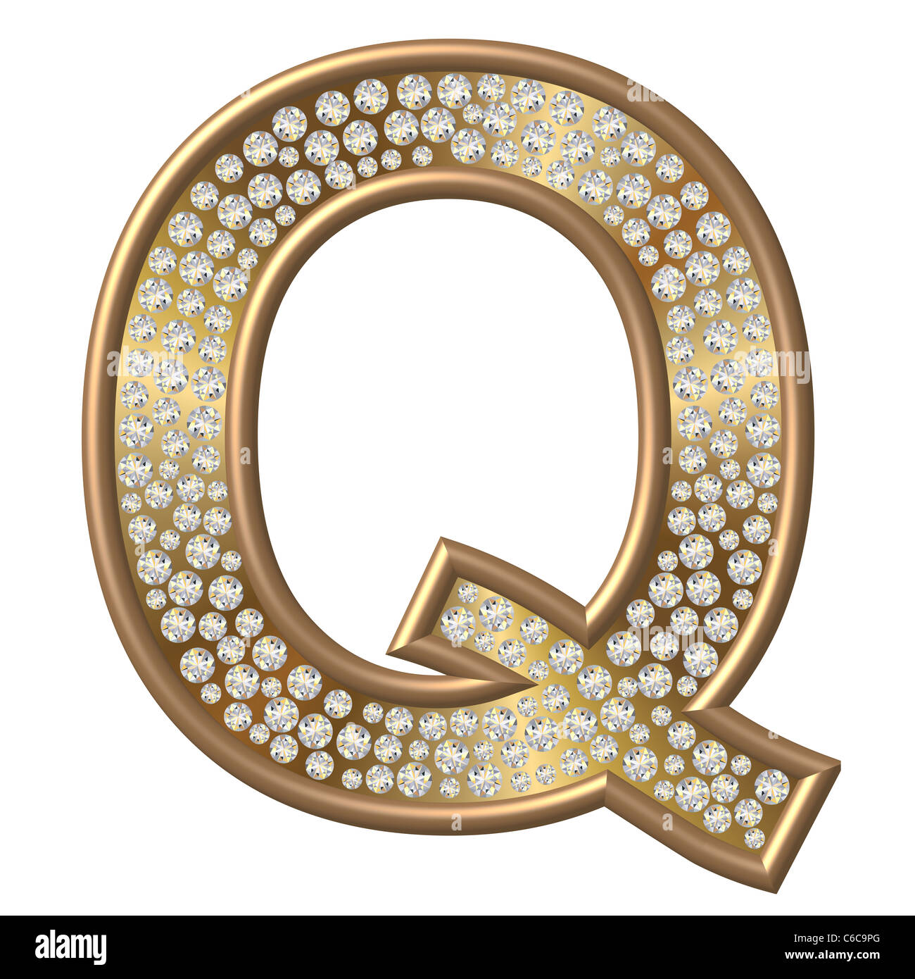 Diamond letter character gold hi-res stock photography and images - Alamy