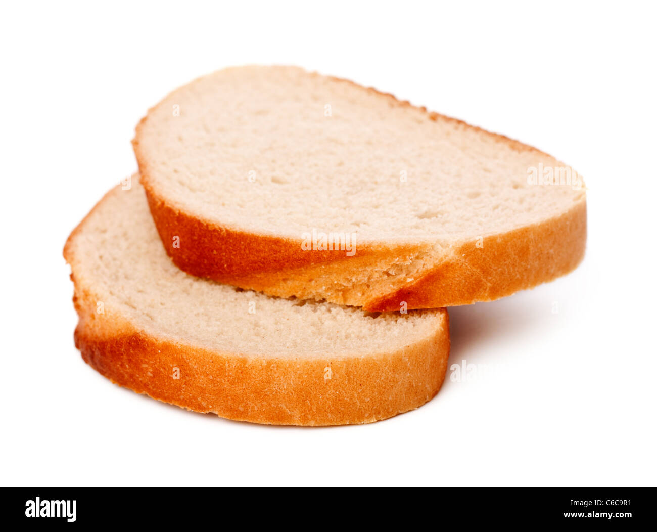 Fresh sliced bread isolated on a white background Stock Photo - Alamy