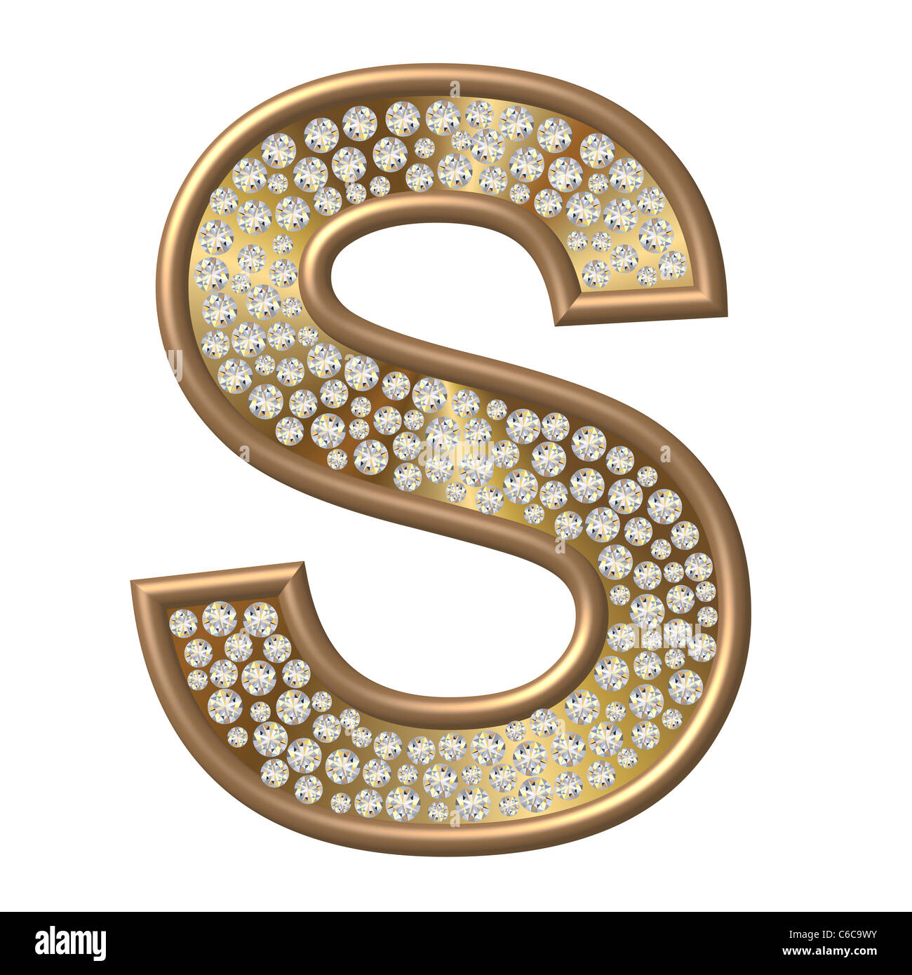 Diamond letter character gold hi-res stock photography and images - Alamy