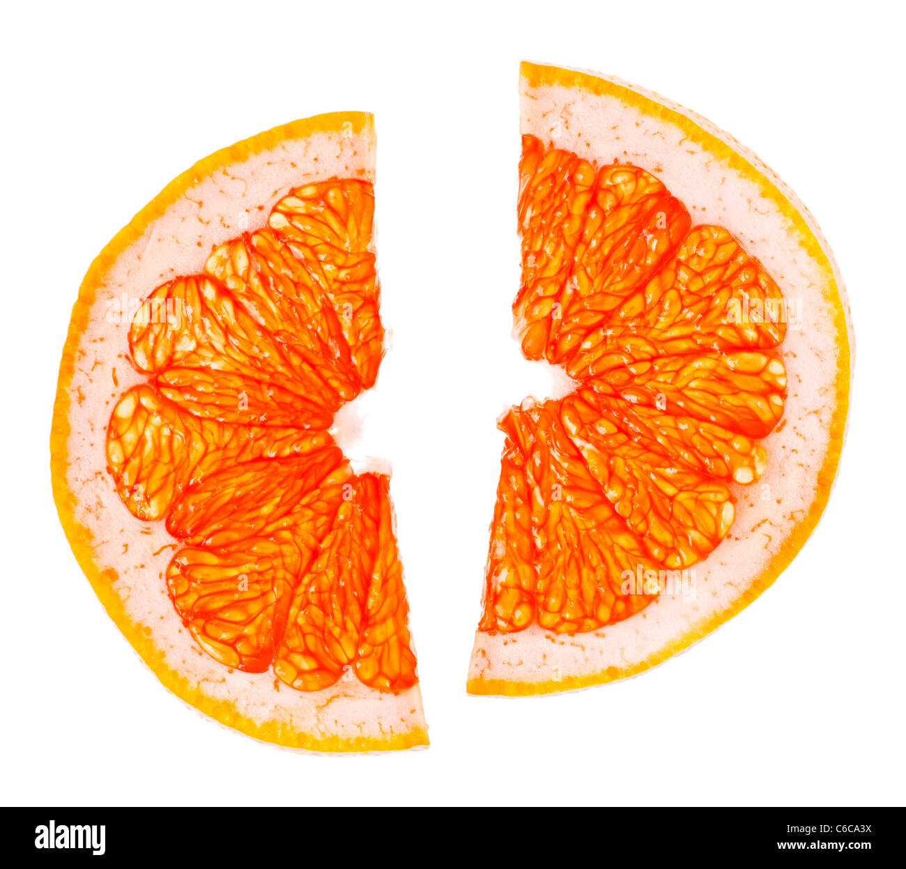 fresh citrus slices isolated on white background Stock Photo - Alamy