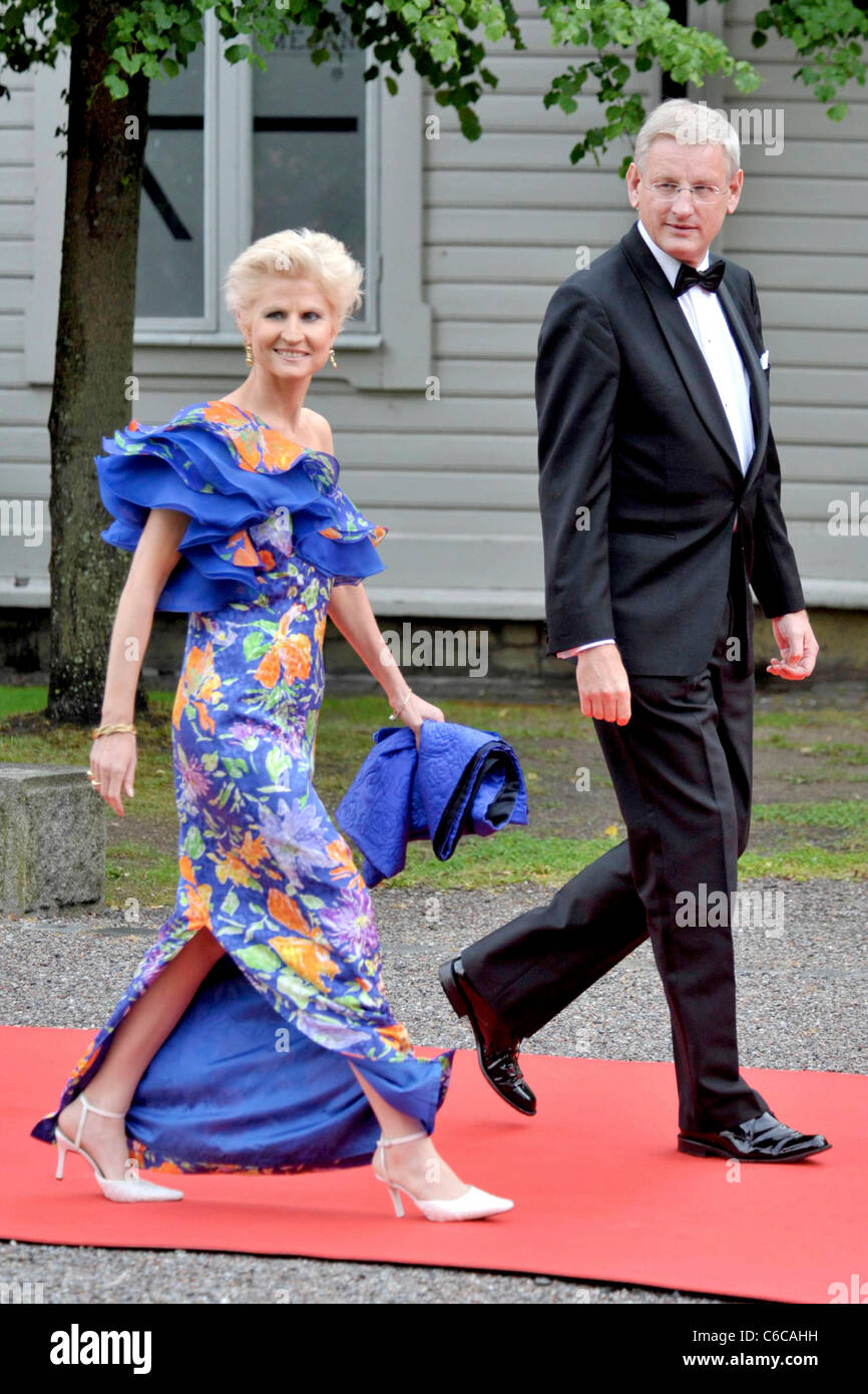 Anna Maria Corazza Bildt and Carl Bildt Guest arriving at the Swedish ...