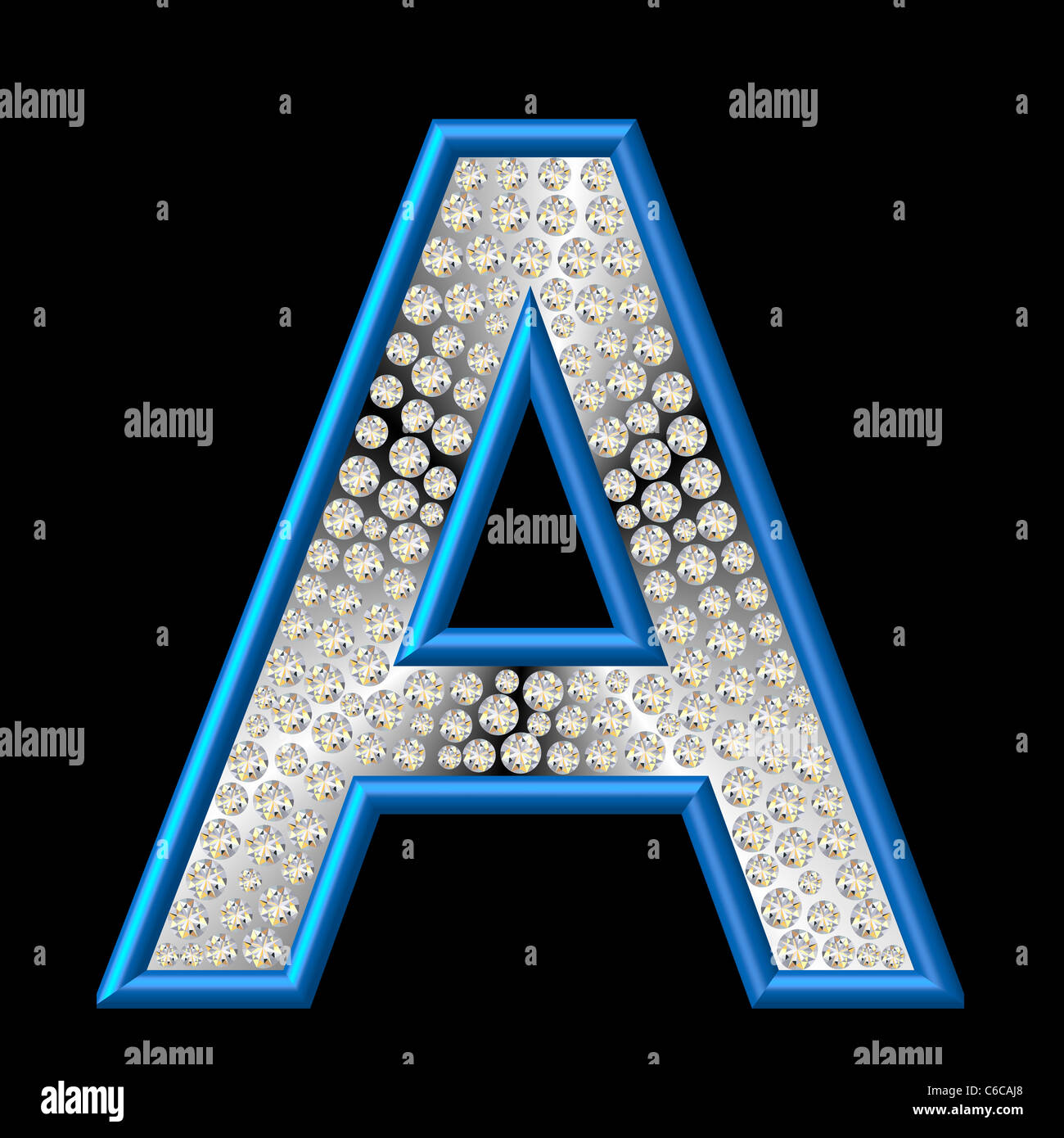 diamond letter / character Stock Photo - Alamy