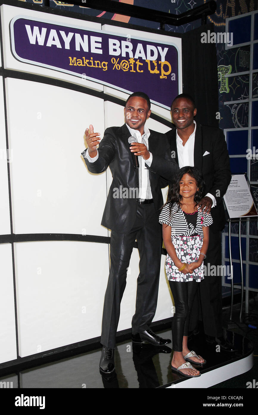 Wayne Brady, Maile Brady Wayne Brady waxwork unveiling at Madame ...