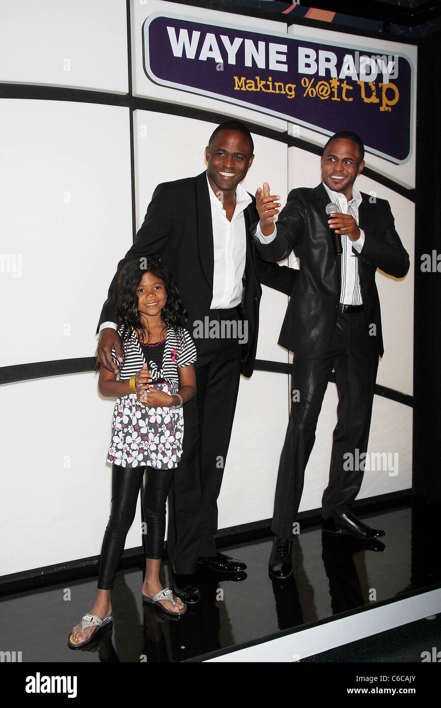 Wayne Brady, Maile Brady Wayne Brady waxwork unveiling at Madame ...