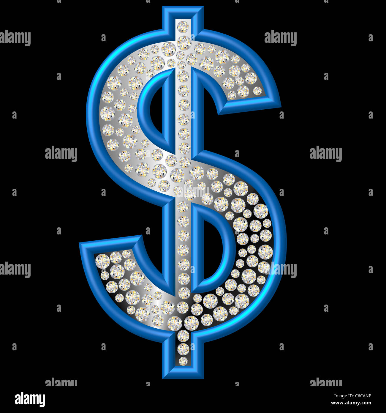 currency symbol diamonds Stock Photo - Alamy