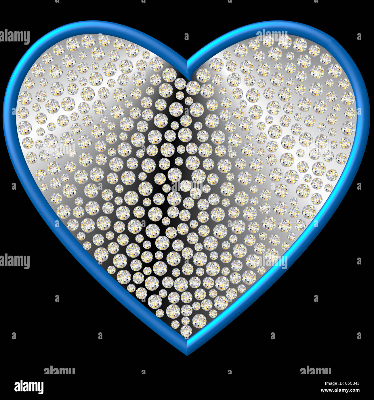 heart of diamonds Stock Photo - Alamy