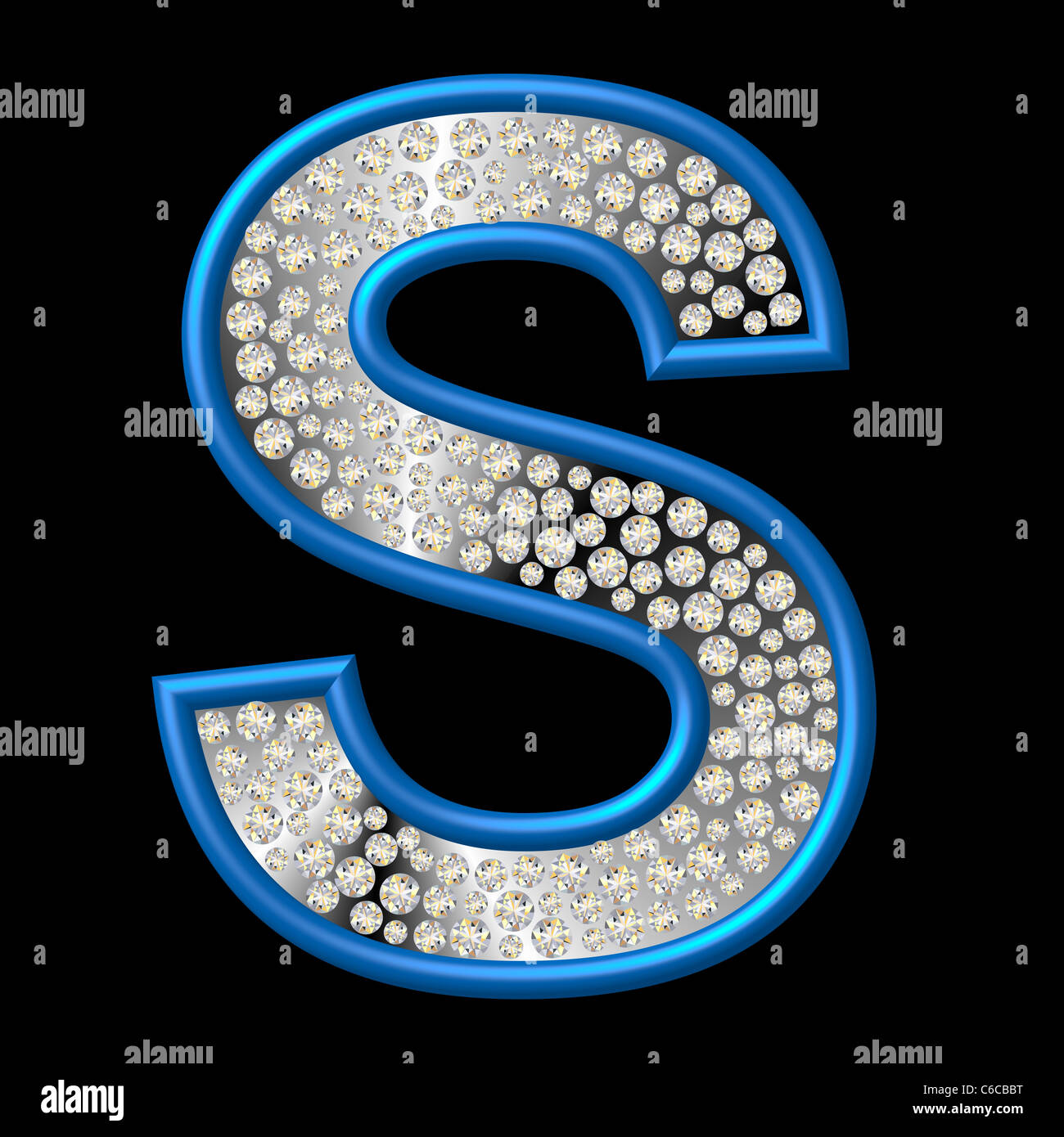 diamond letter / character Stock Photo - Alamy