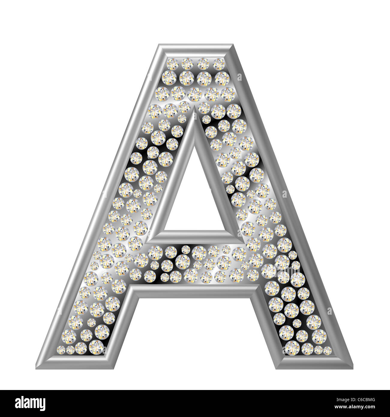 Diamond Letter / Character Stock Photo - Alamy
