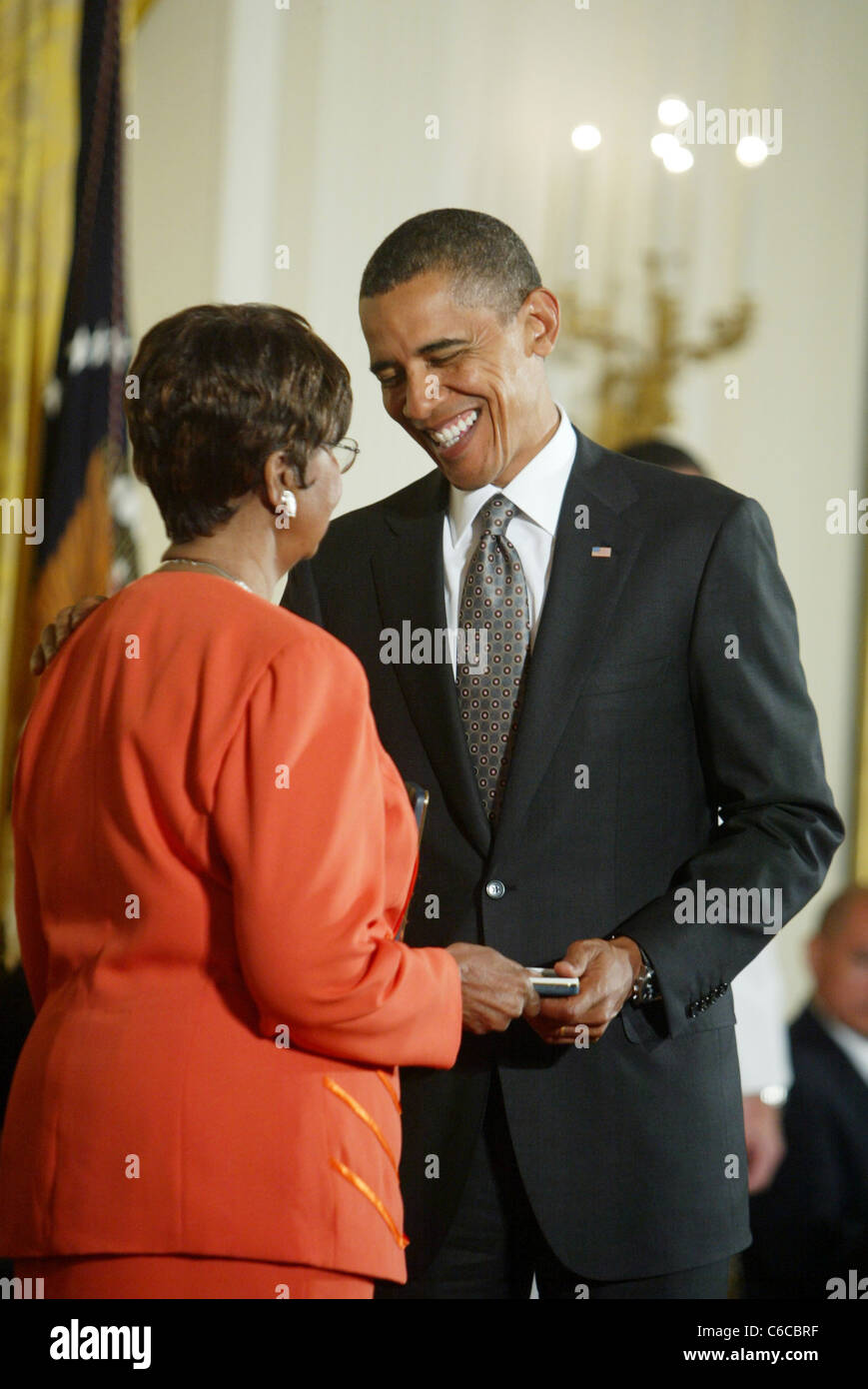 Myrtle Faye Rumph of Inglewood, California receives the 2010 Citizens ...