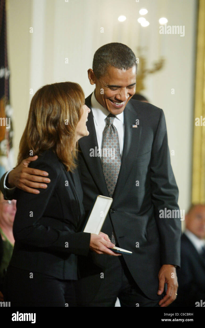 Lisa Nigro of Chicago, Illinois receives the 2010 Citizens Medal, the ...
