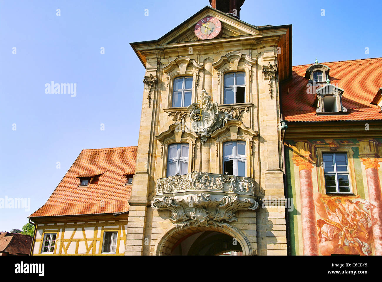 Bamberg Rathaus Detail - Bamberg townhall detail 03 Stock Photo - Alamy