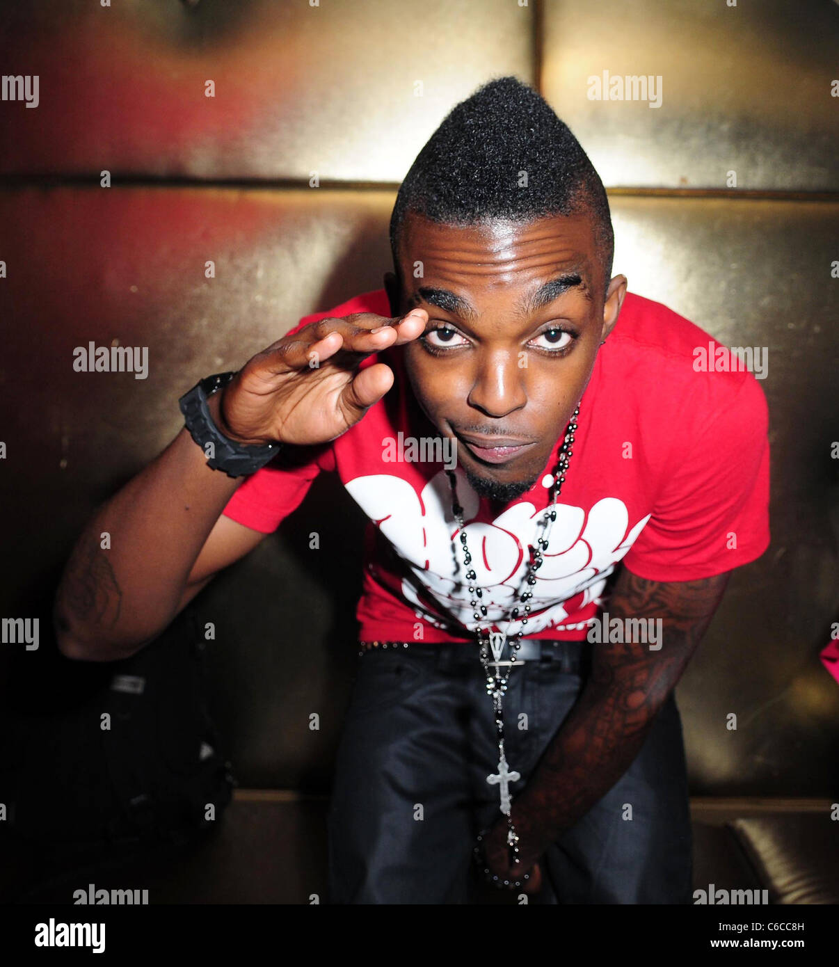 Rapper Roscoe Dash performs live on stage at the nightclub Sobe Live ...