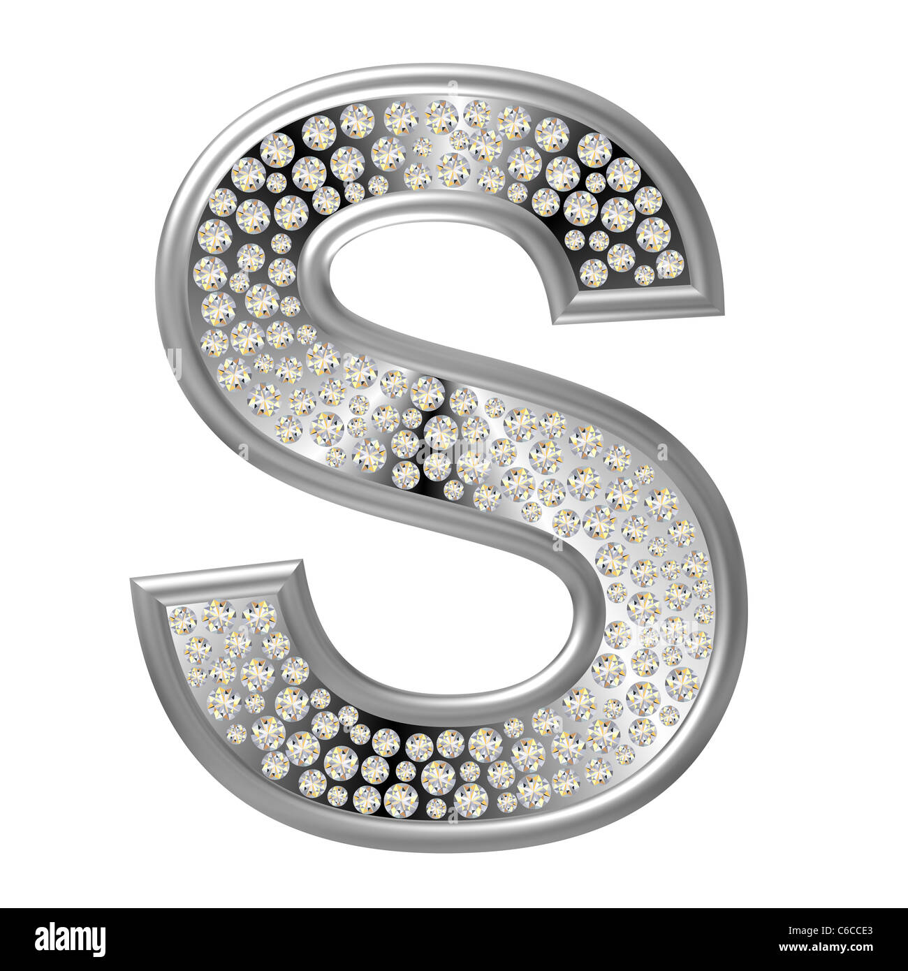 Diamond Letter / Character Stock Photo - Alamy