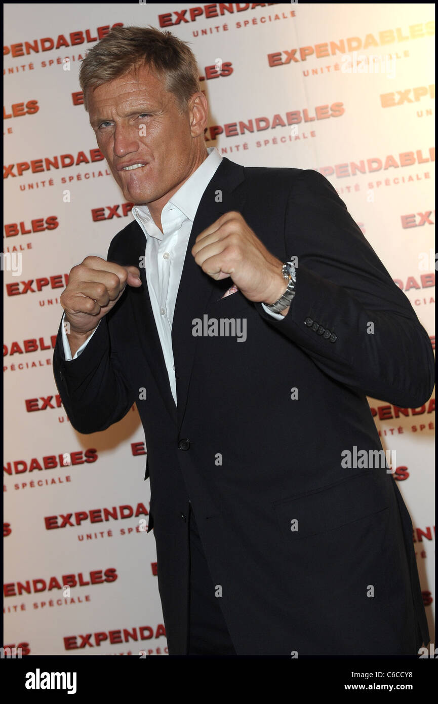 Dolph Lundgren Special screening of 'The Expendables' at Le Grand Rex ...