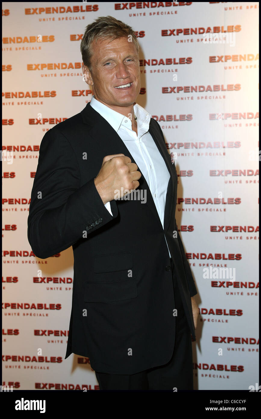 Dolph Lundgren Special screening of 'The Expendables' at Le Grand Rex ...