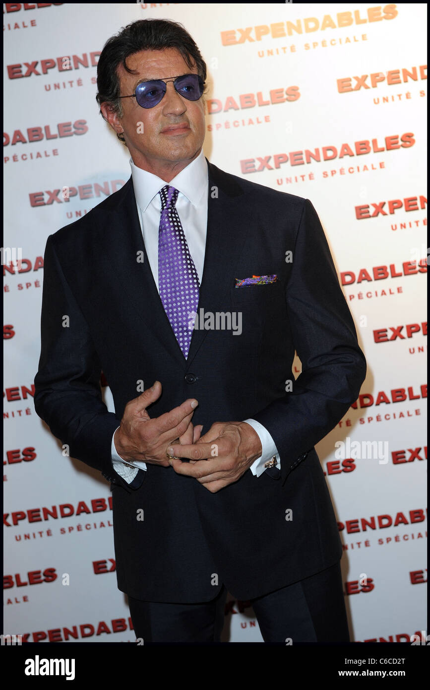 Sylvester Stallone Special screening of 'The Expendables' at Le Grand ...