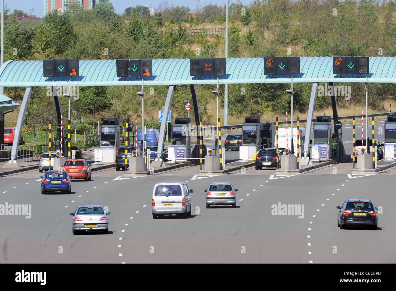 M6 toll booth hi-res stock photography and images - Alamy