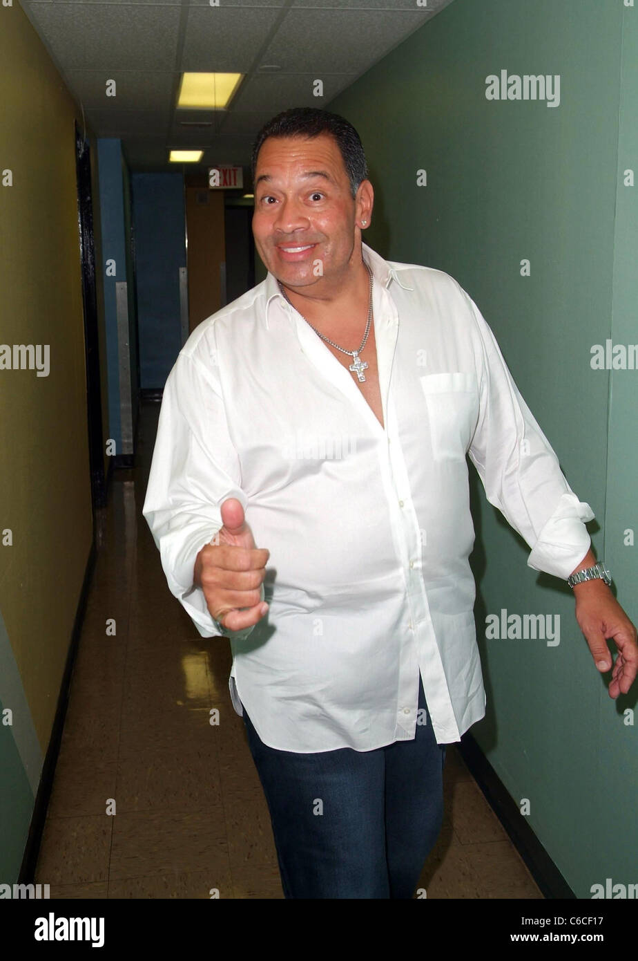 Salsa singer Tito Nieves backstage before he performs at James L ...