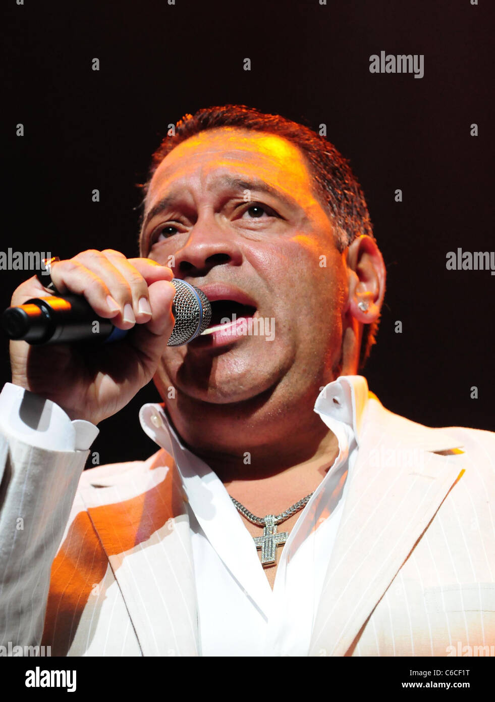 Salsa singer Tito Nieves performs at James L. Knight Center Miami ...