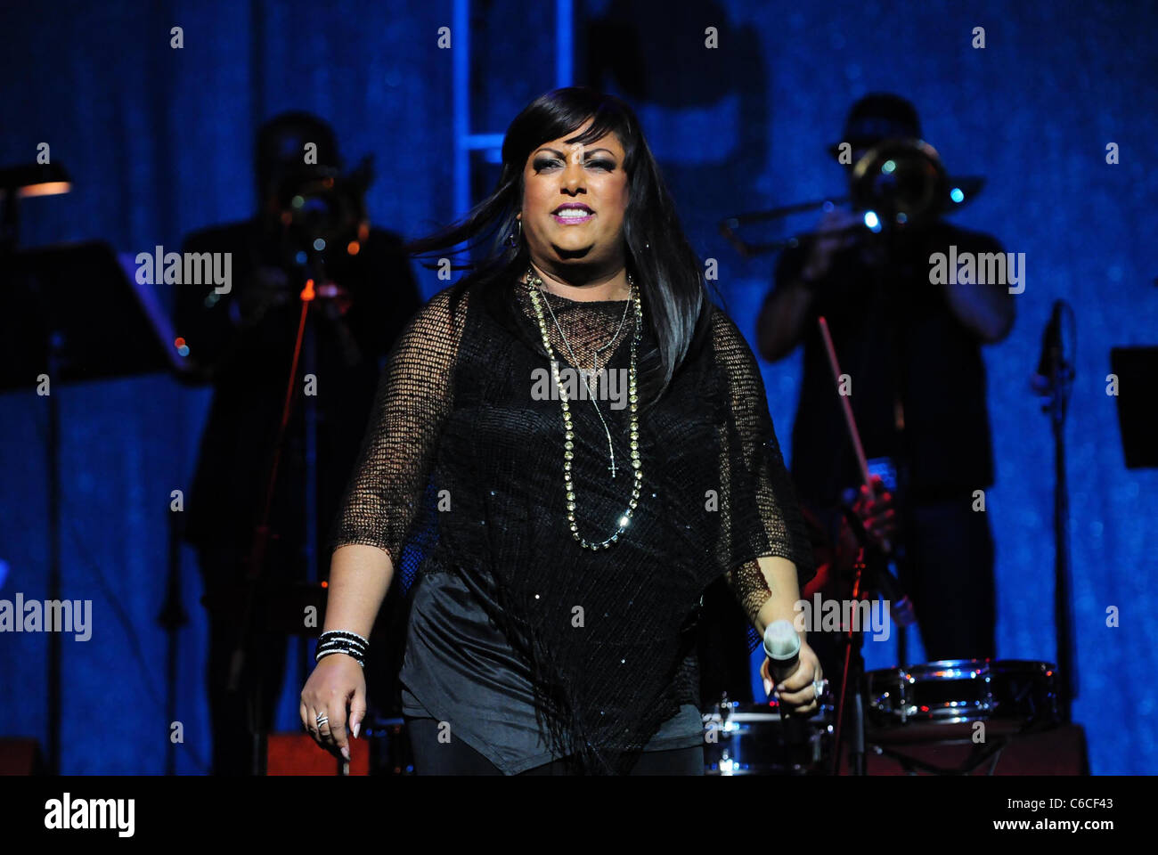 Salsa singer La India performs at James L. Knight Center Miami, Florida ...