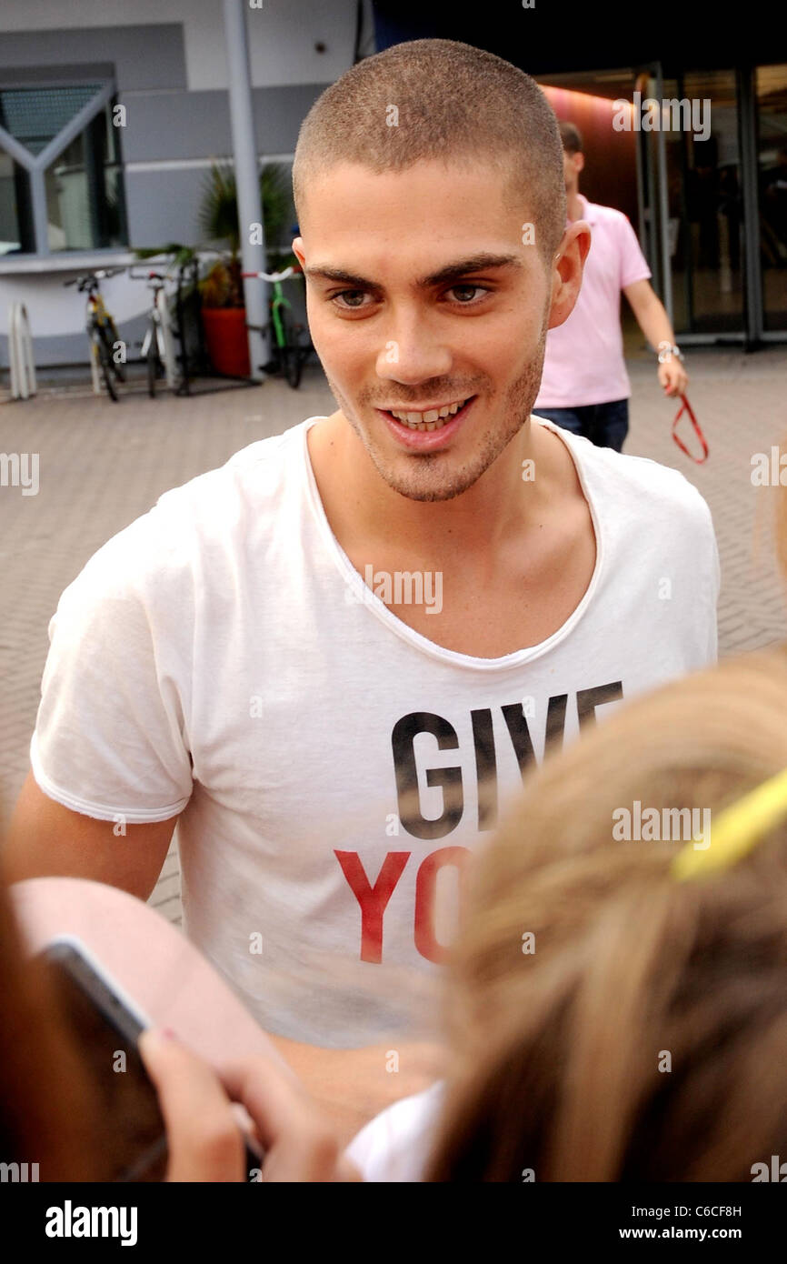 Tom Parker of The Wanted Boy band The Wanted outside MTV studios ...