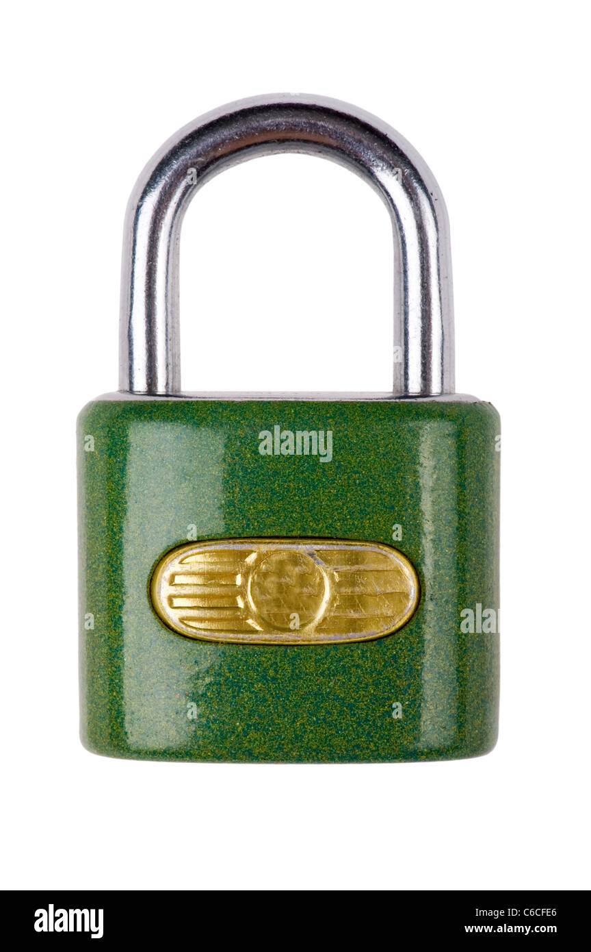 object on white - tool padlock close up Stock Photo - Alamy