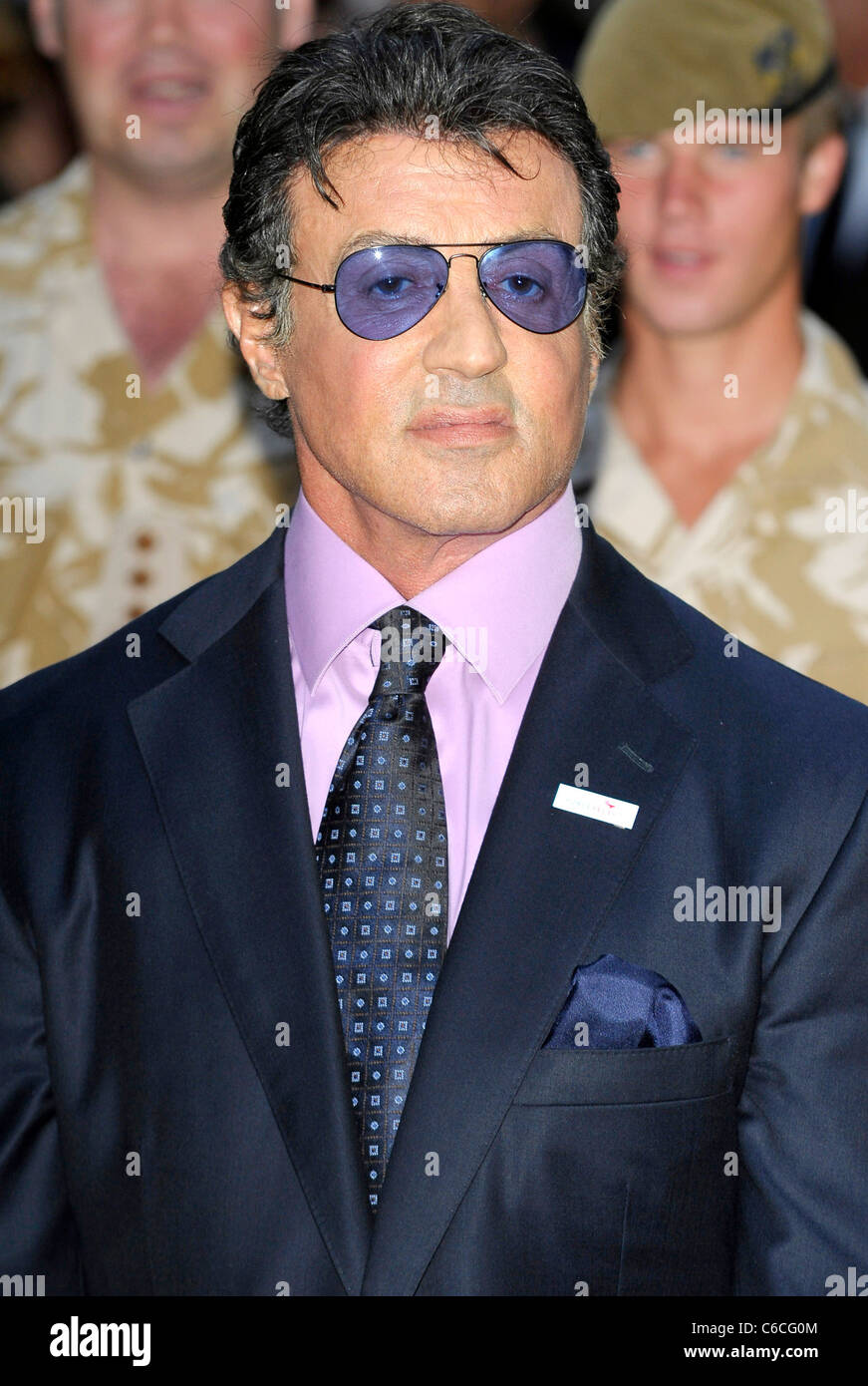 Sylvester Stallone The Expendables - UK film premiere held at the Odeon ...